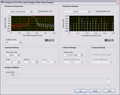 Entering Filter Bank Specifications (Digital Filter Design Toolkit) - NI